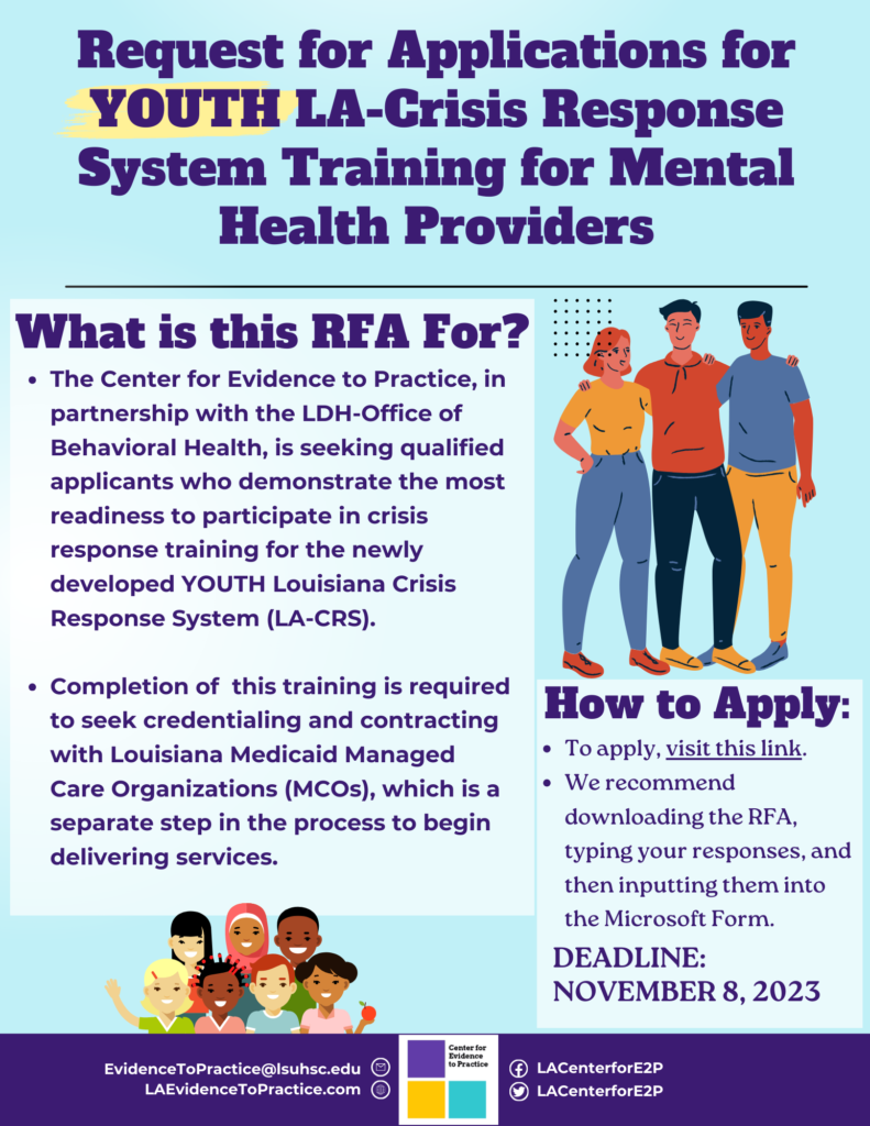 Deadline Extended: Apply for the Youth Crisis Response Training ...